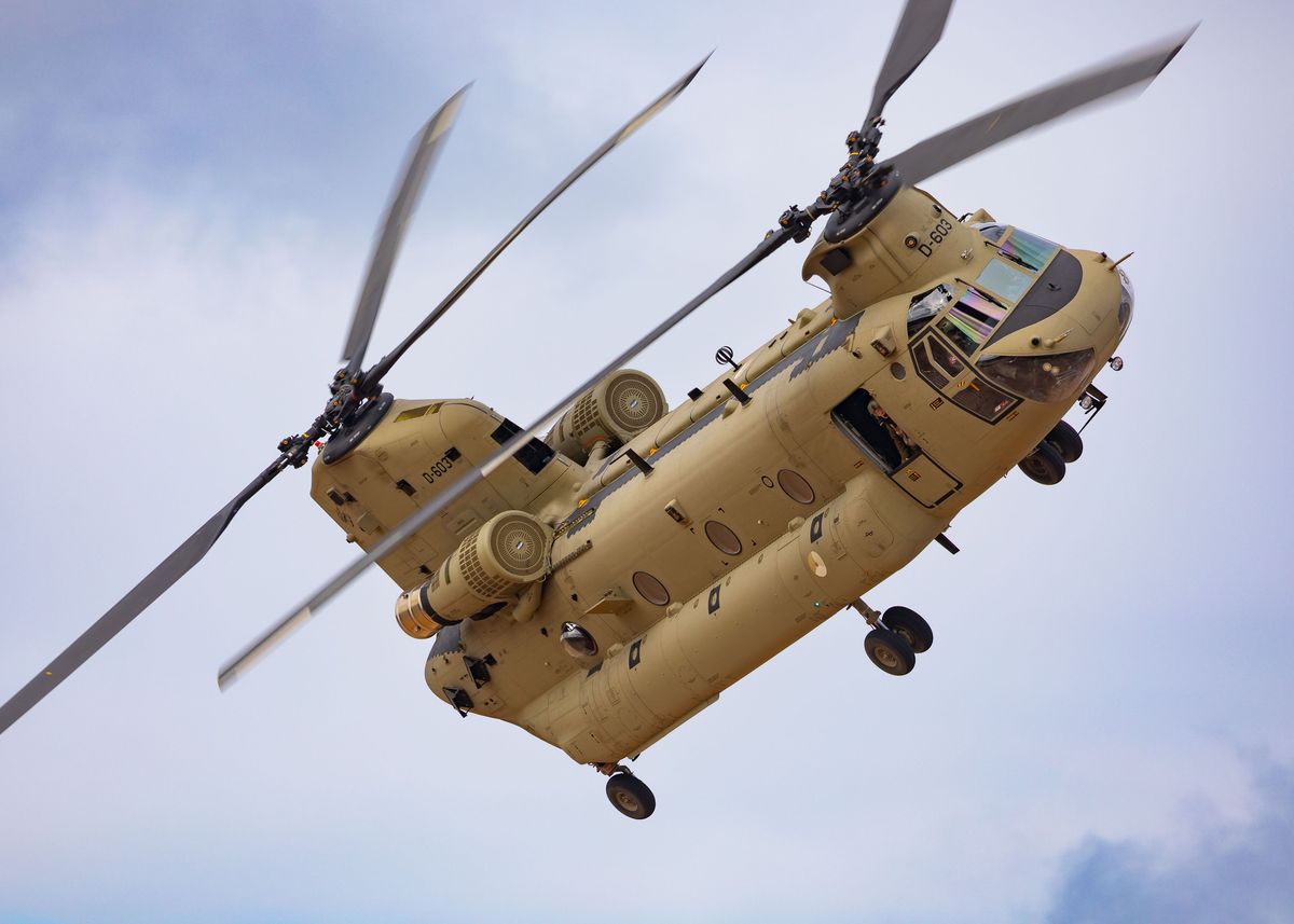 'Military helicopter' Poster, picture, metal print, paint by Simon Van ...