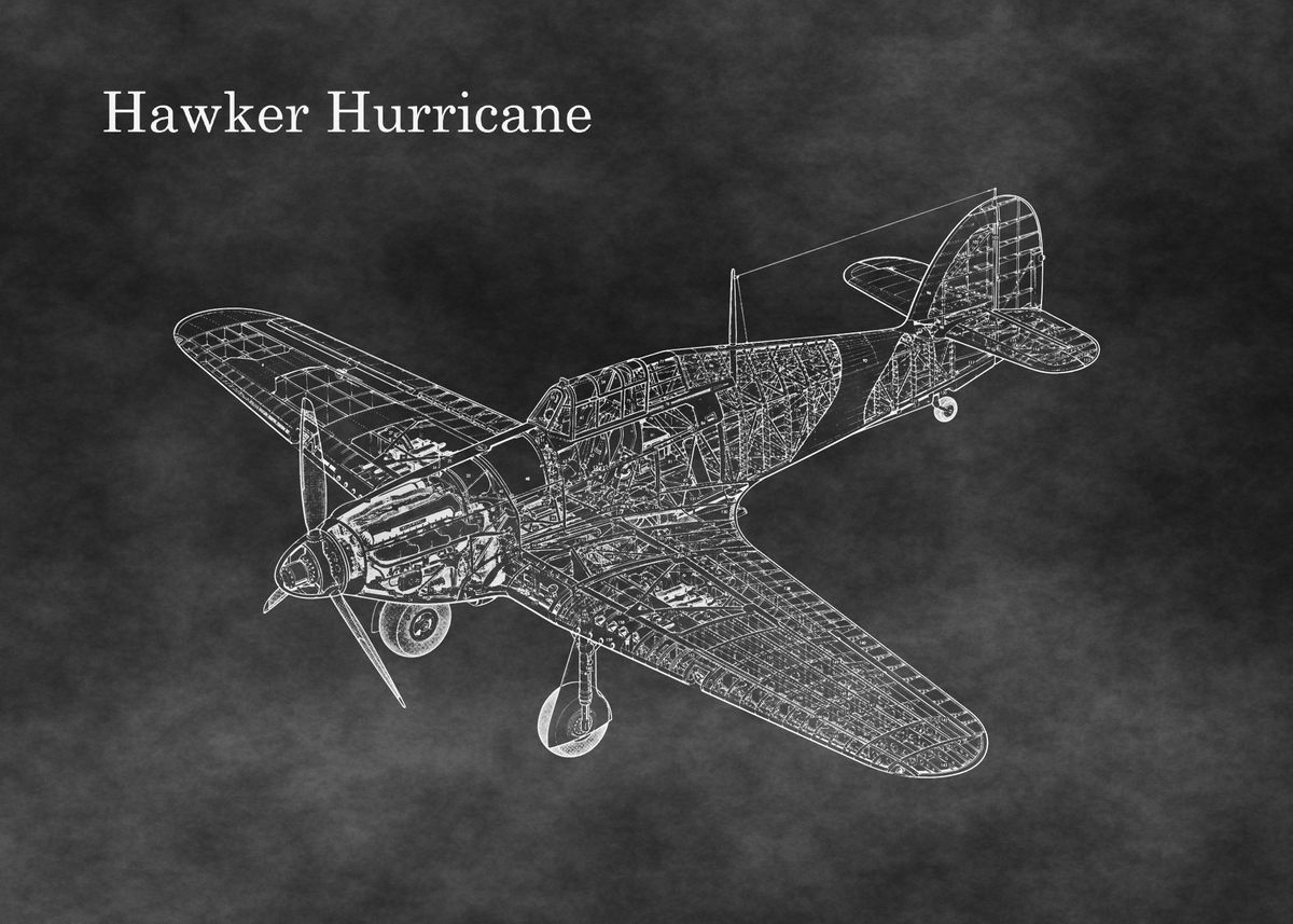 'Hawker Hurricane ' Poster, picture, metal print, paint by Eng Hadoool ...