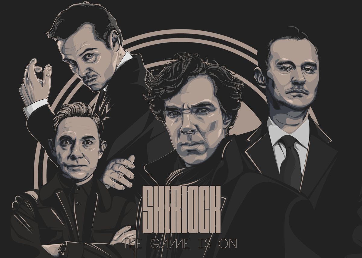 'Sherlock' Poster, picture, metal print, paint by Mark Andrew Sabas ...