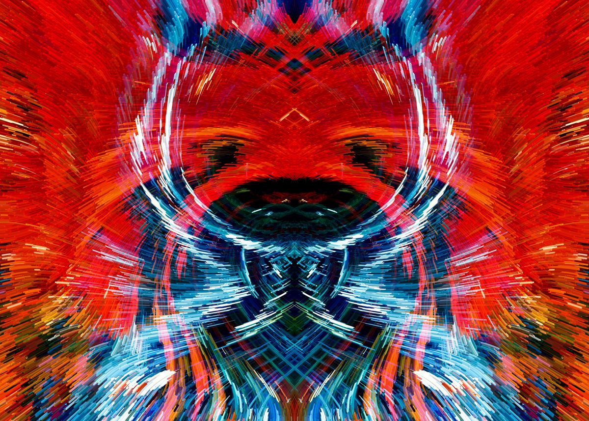 'Baby Crying Abstract Art' Poster, picture, metal print, paint by ...