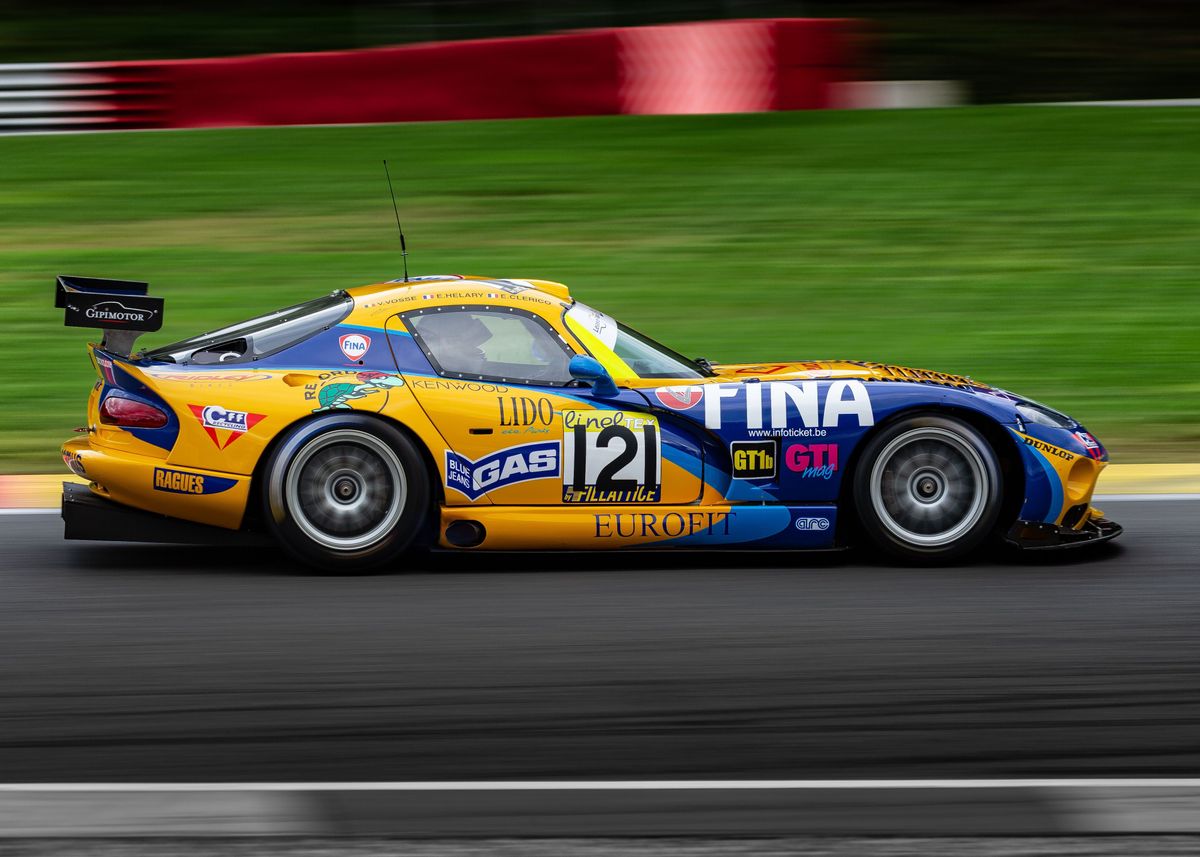 'Dodge Viper Racing' Poster, picture, metal print, paint by Simon Van ...