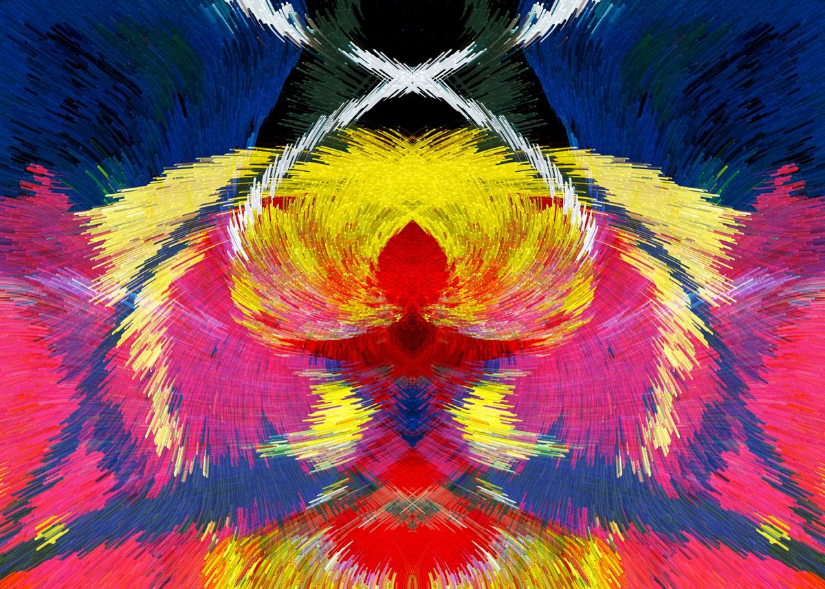 'Baby Crying Abstract Art' Poster, picture, metal print, paint by ...