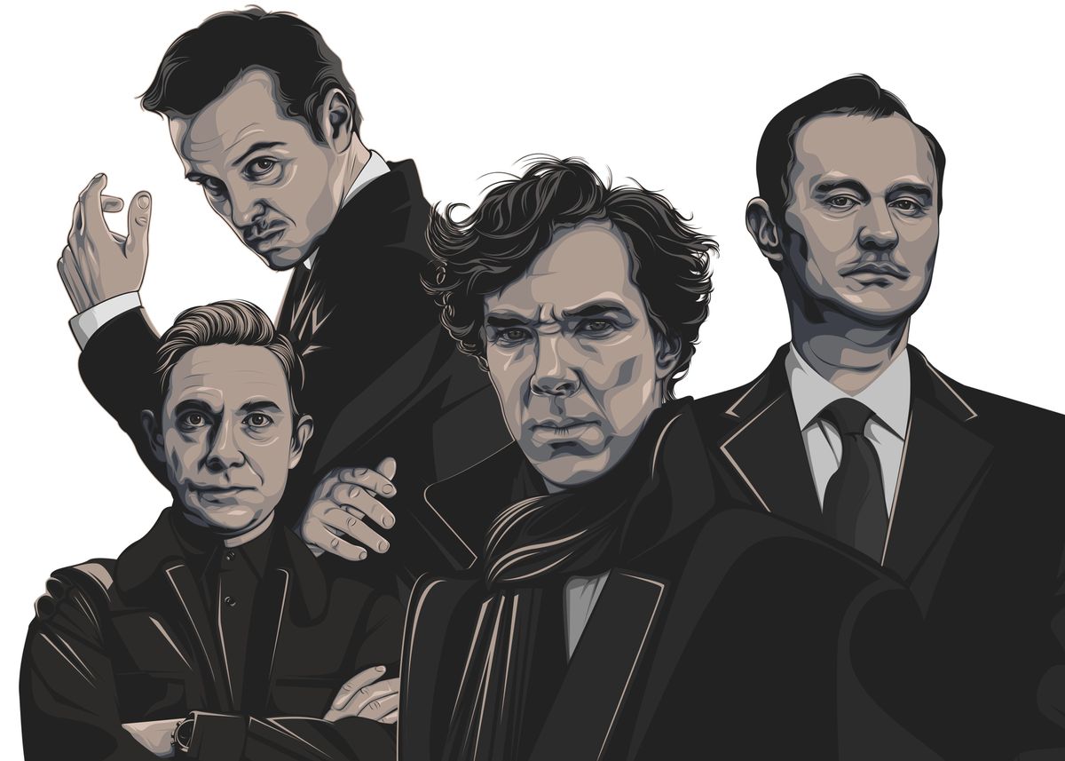 'Sherlock' Poster, picture, metal print, paint by Mark Andrew Sabas ...