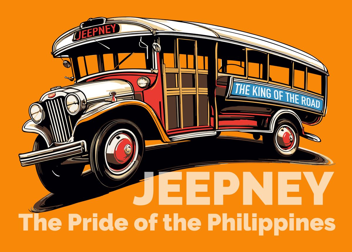 'Jeepney' Poster, picture, metal print, paint by Muhammad Rizal syah ...