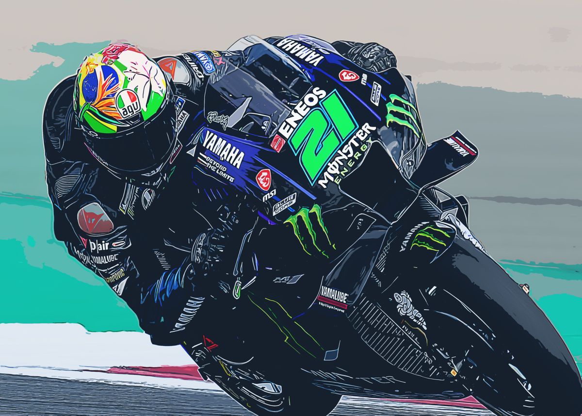 'Driver Franco Morbidelli' Poster, picture, metal print, paint by Benny ...