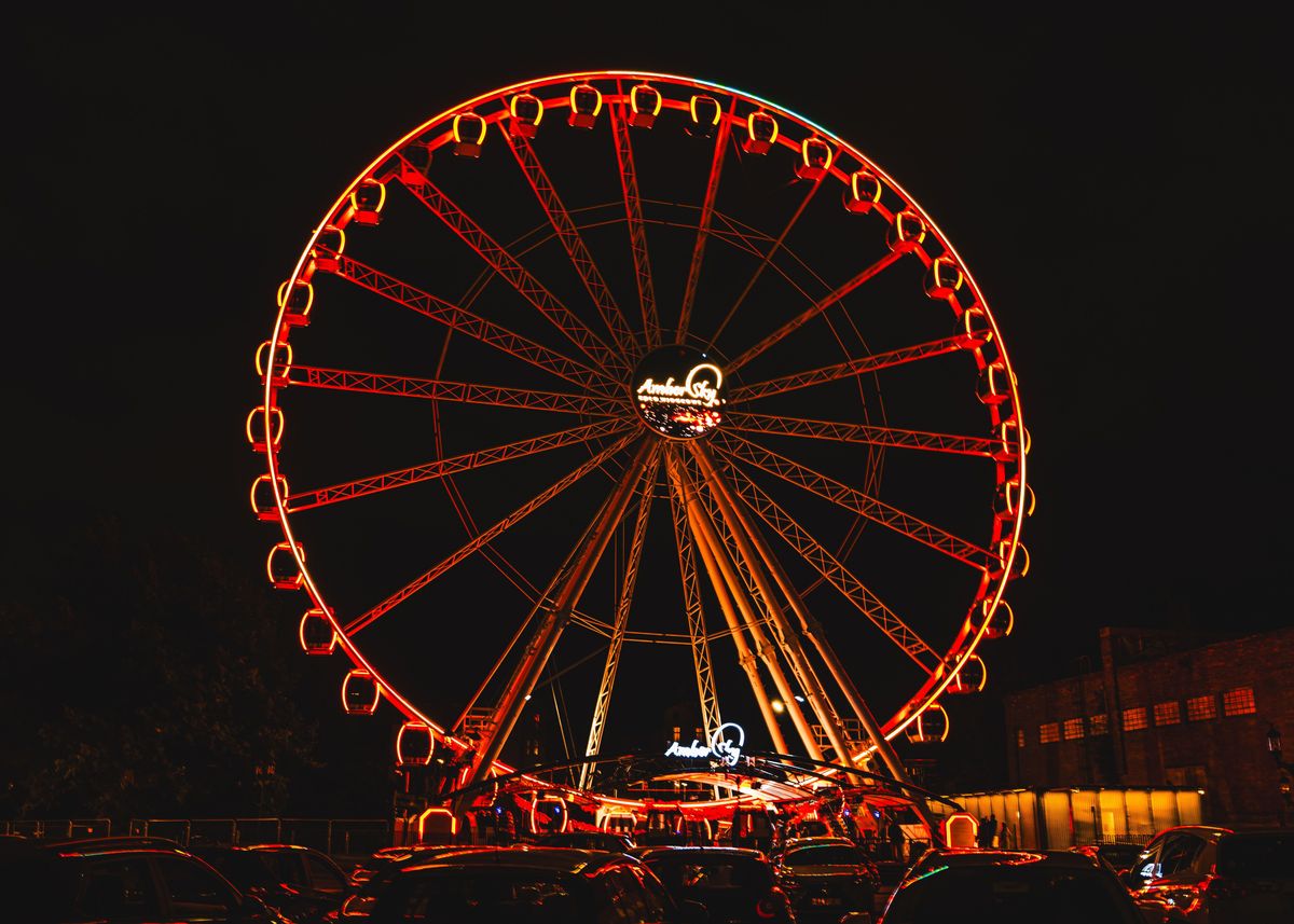 'Big Wheel' Poster, picture, metal print, paint by Malwina Lewinska ...