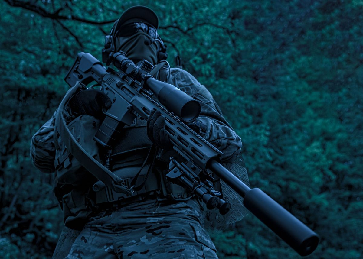 'Army Sniper' Poster, picture, metal print, paint by Getmilitaryphotos ...