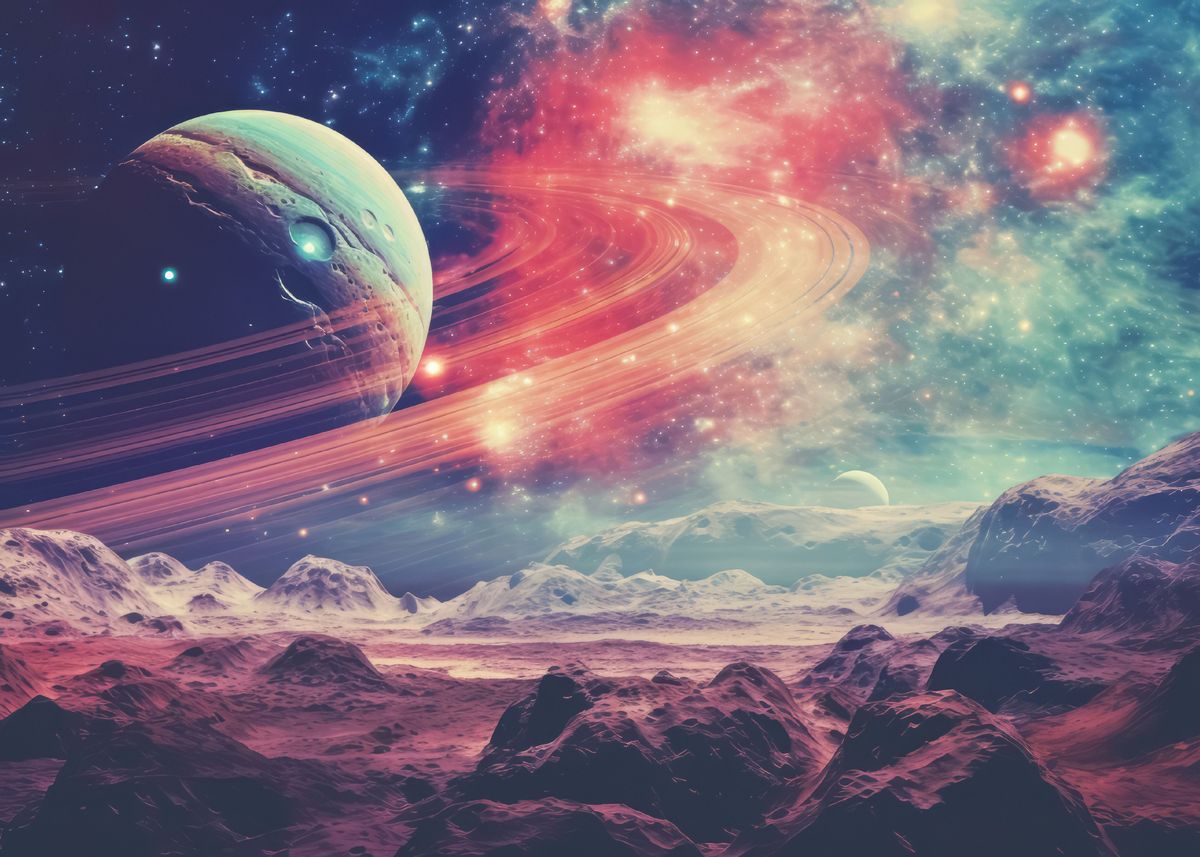 'Space Collage Planets' Poster, picture, metal print, paint by Emyyy ...