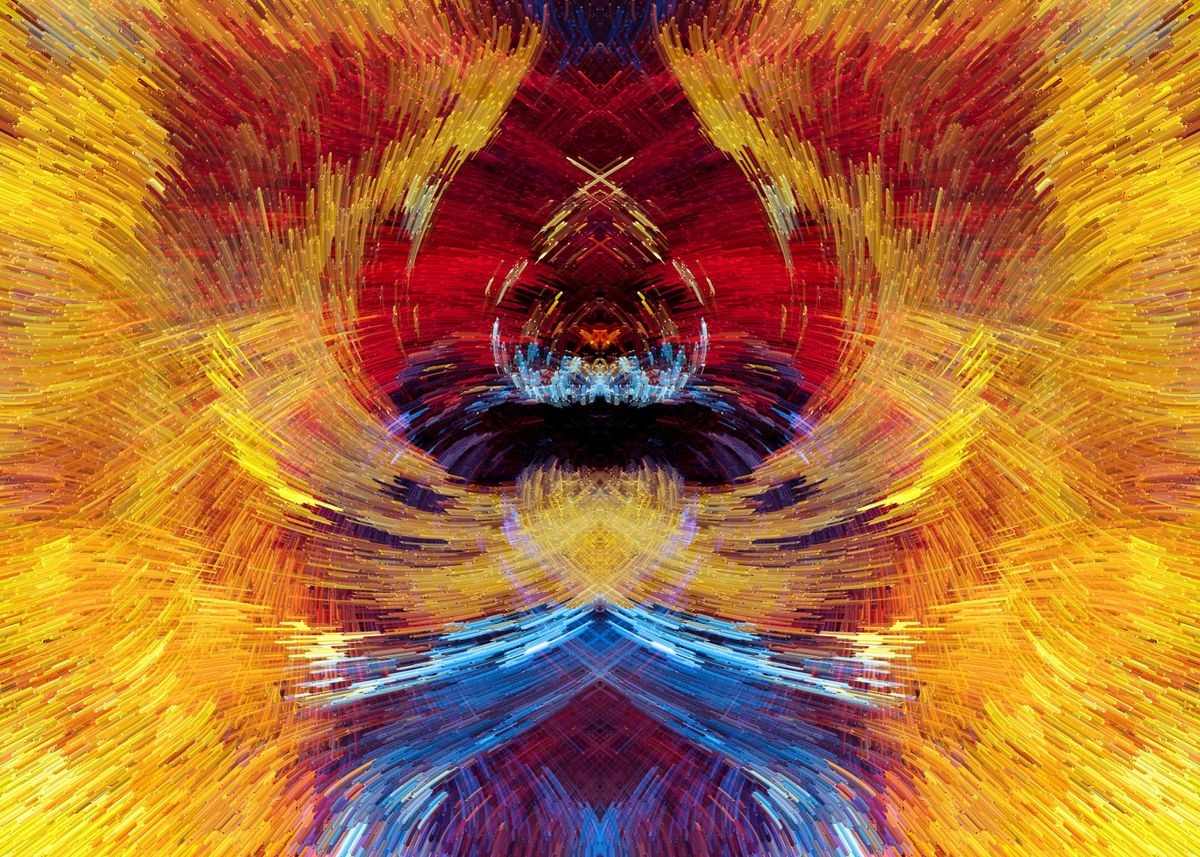 'Baby Crying Abstract Art' Poster, picture, metal print, paint by ...