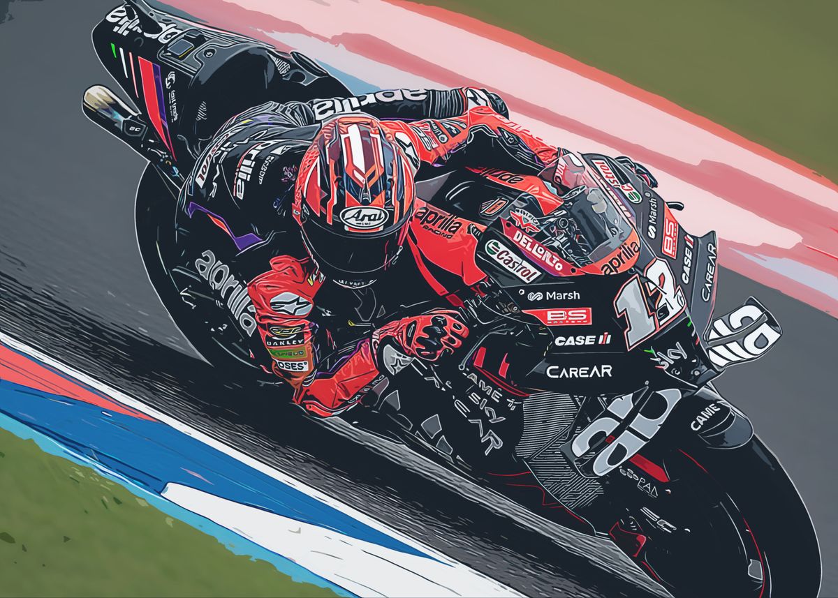 'Maverick Vinales ' Poster, picture, metal print, paint by Benny Jacobs ...