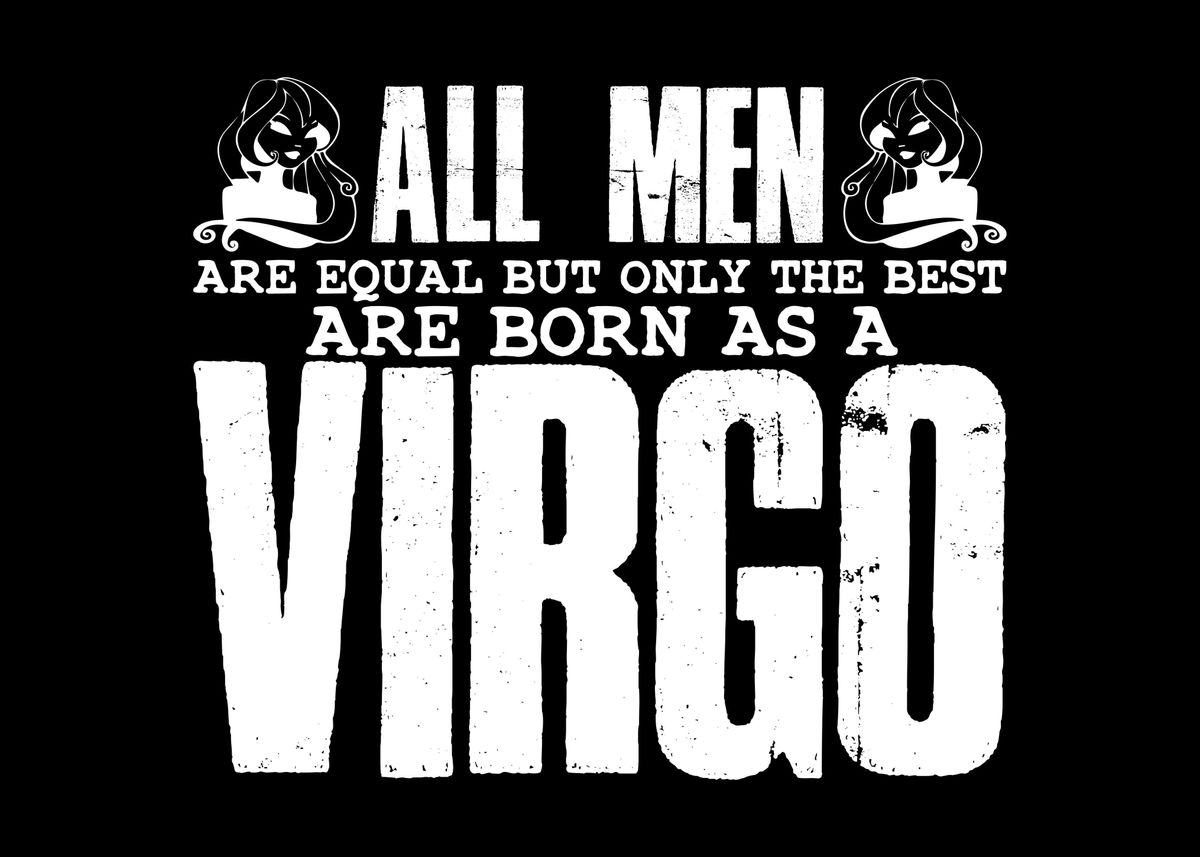 'Virgo Men Horoscope Stars' Poster, picture, metal print, paint by ...