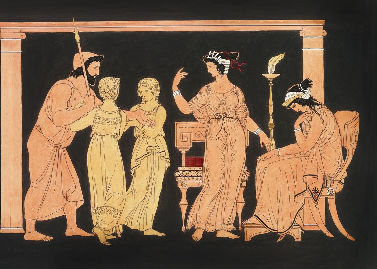 'Thetis Asks Hephaestus' Poster, picture, metal print, paint by ...