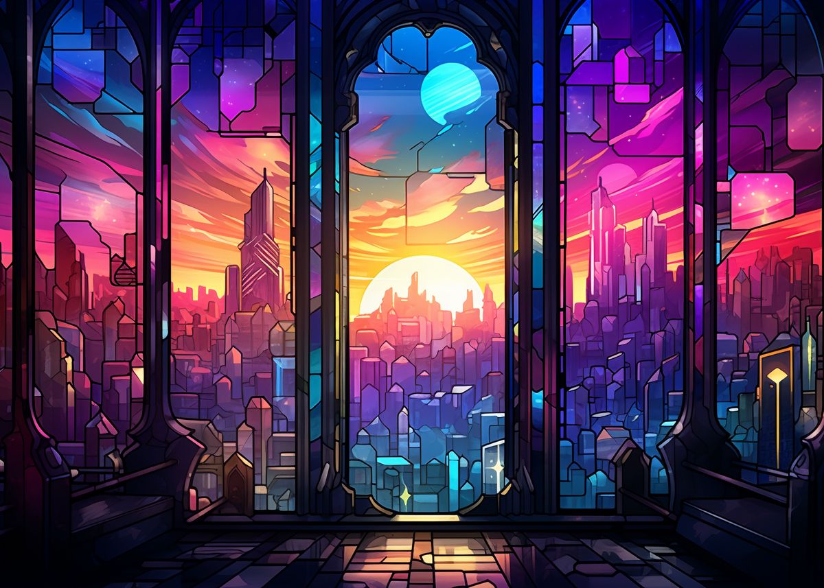 'Cities of Tomorrow' Poster, picture, metal print, paint by Polymath ...