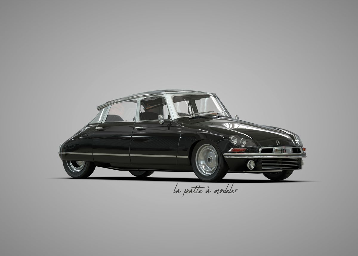 'Citroen DS' Poster, picture, metal print, paint by LAPATTEAMODELER ...