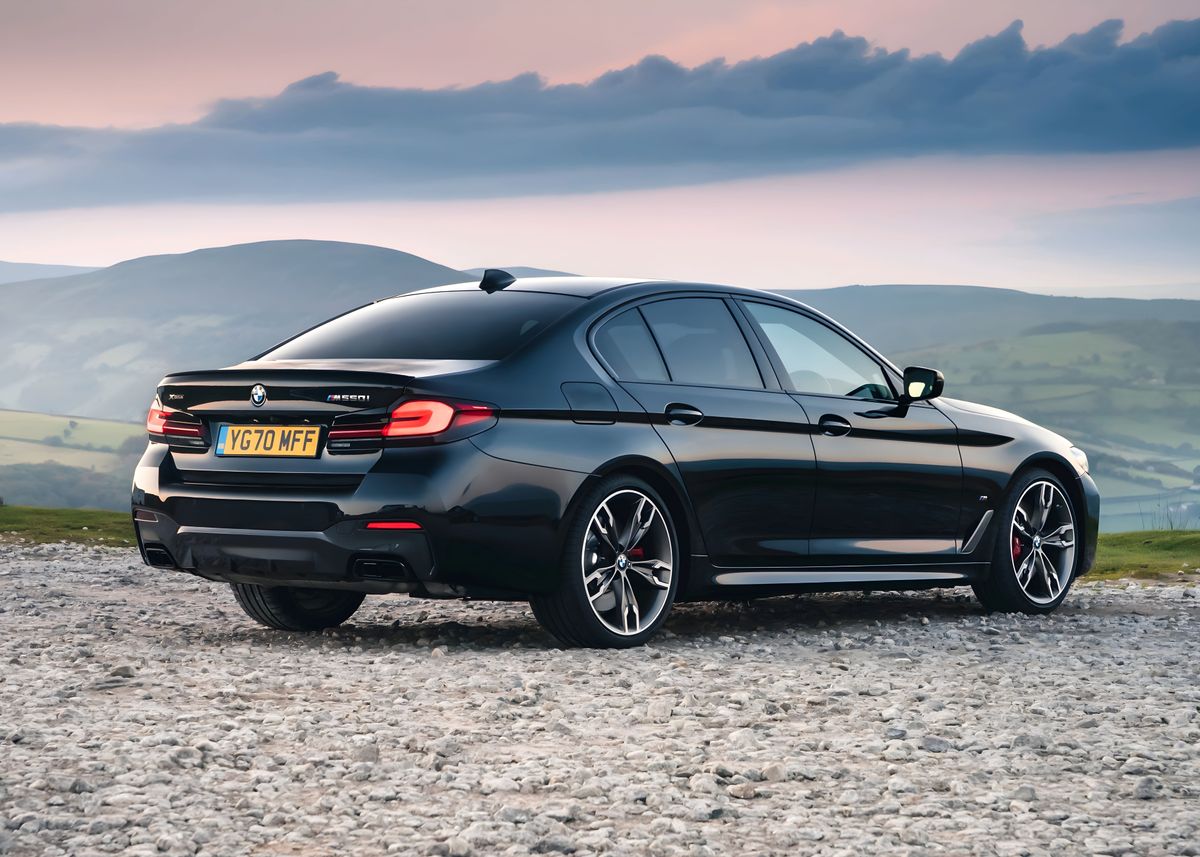 'BMW M550i' Poster, picture, metal print, paint by auto cars | Displate