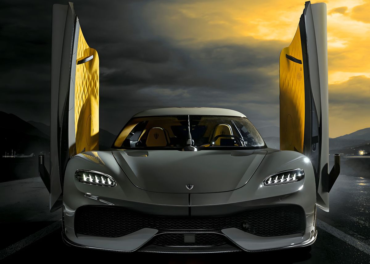'Koenigsegg Gemera' Poster, picture, metal print, paint by Vehicle Cars ...