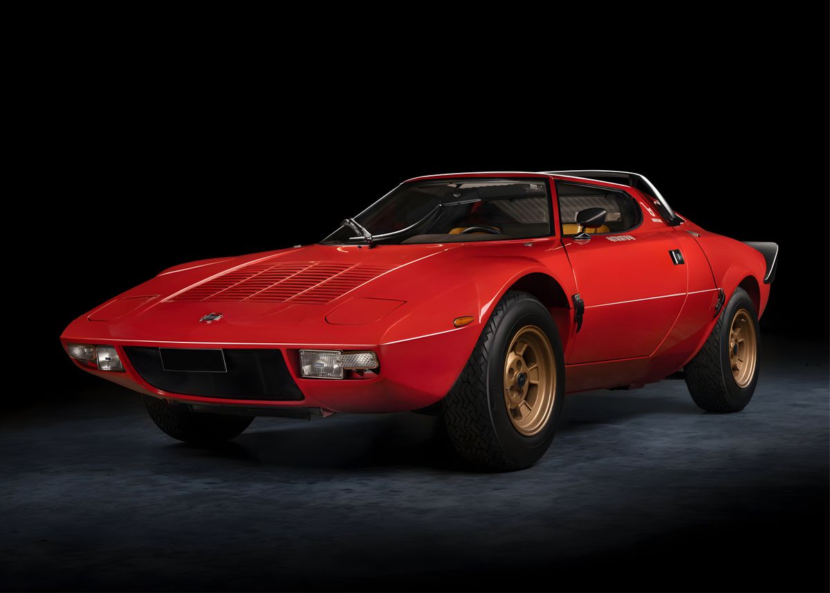 'LANCIA STRATOS' Poster, picture, metal print, paint by Osh Studio | Displate