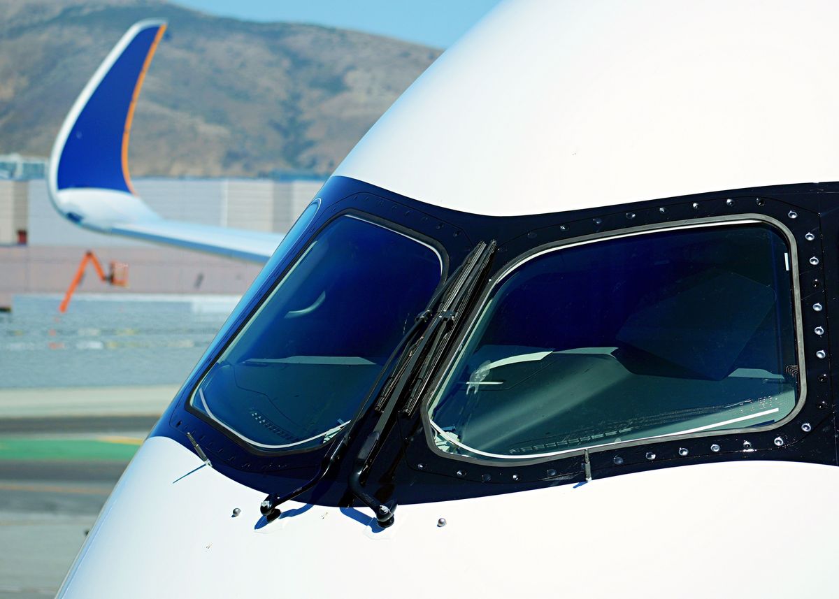 'A350 Up Close' Poster, picture, metal print, paint by Coby Explanes ...