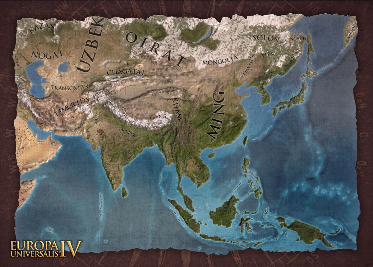 'Asia Brown Terrain' Poster, picture, metal print, paint by Europa ...