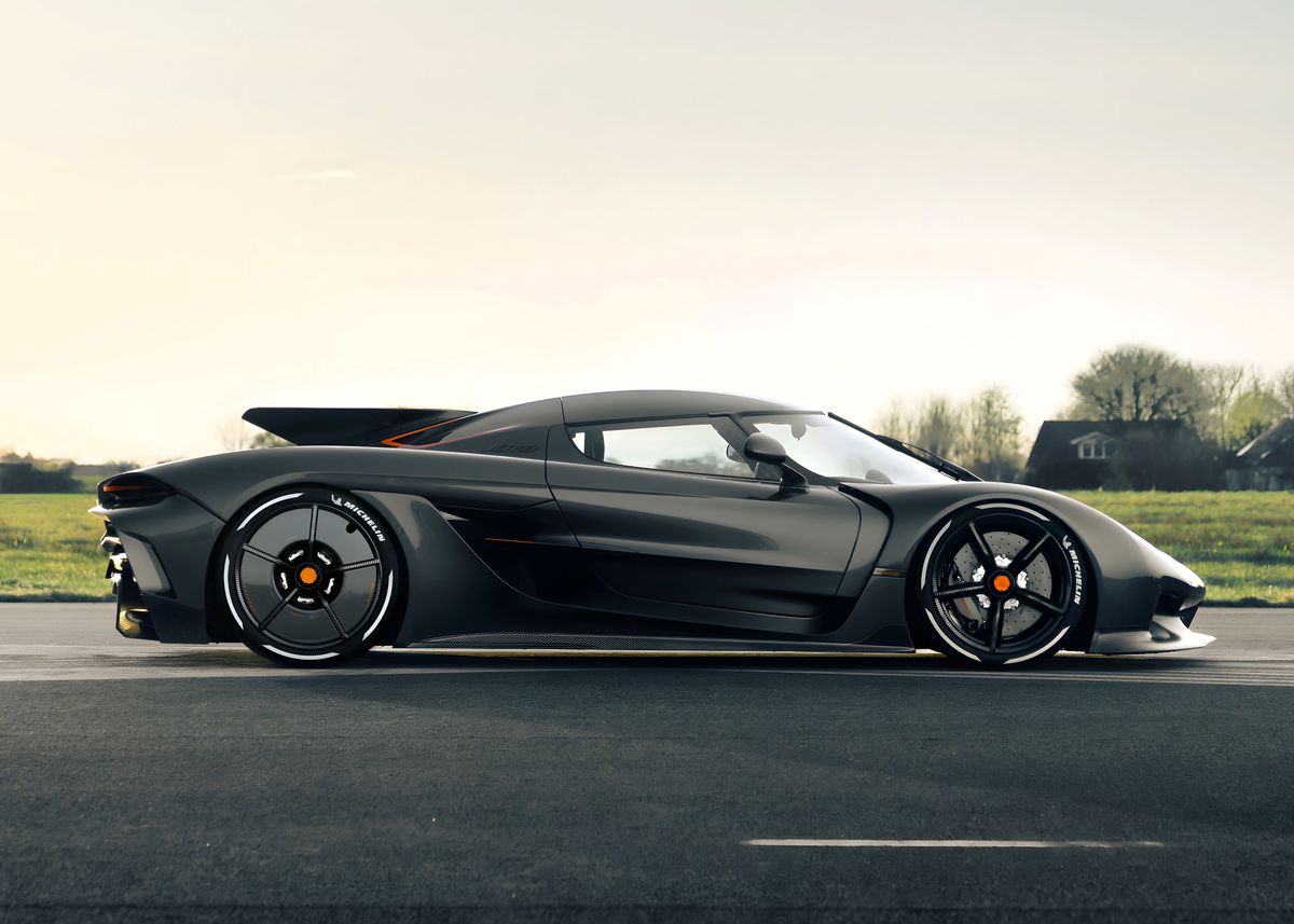 'Koenigsegg Jesko' Poster, picture, metal print, paint by To Giyanto ...