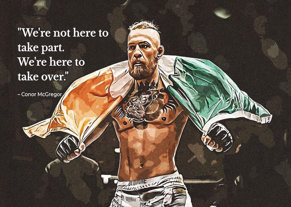 'Conor McGregor Vintage' Poster, picture, metal print, paint by ...