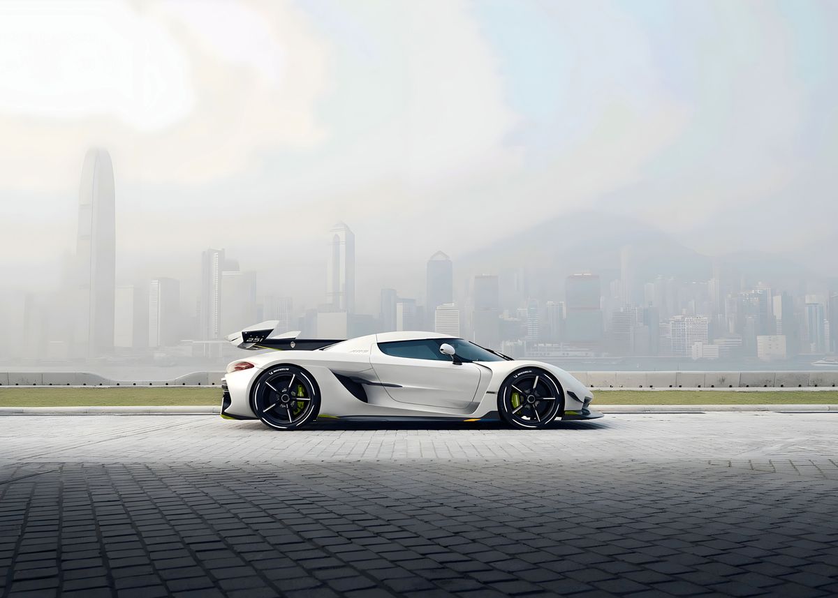 'Koenigsegg Jesko' Poster, picture, metal print, paint by To Giyanto ...