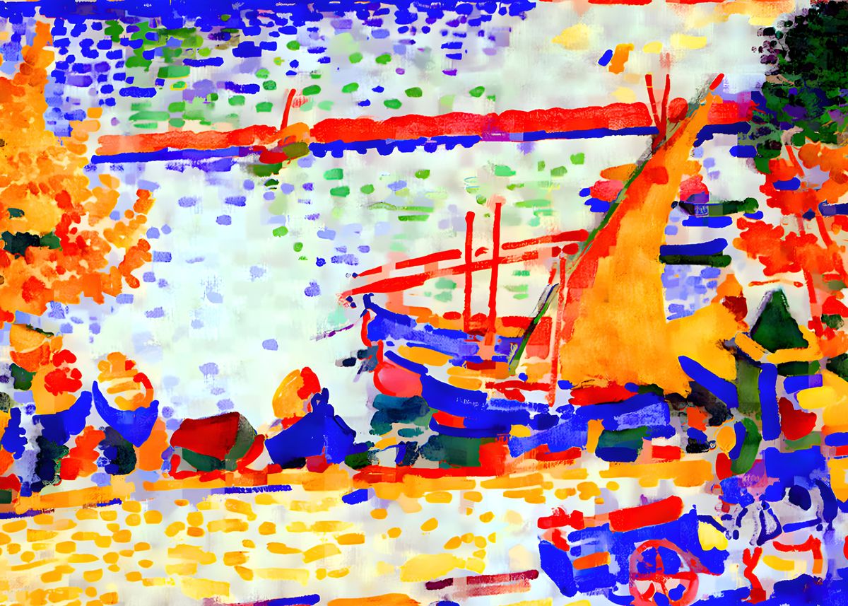 'Port of Collioure France' Poster, picture, metal print, paint by Jon ...