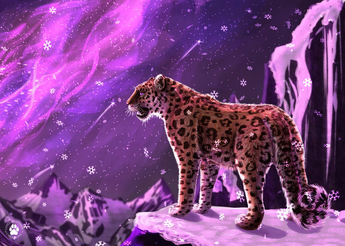 'Amur Leopard' Poster, picture, metal print, paint by Lydia O Connor ...