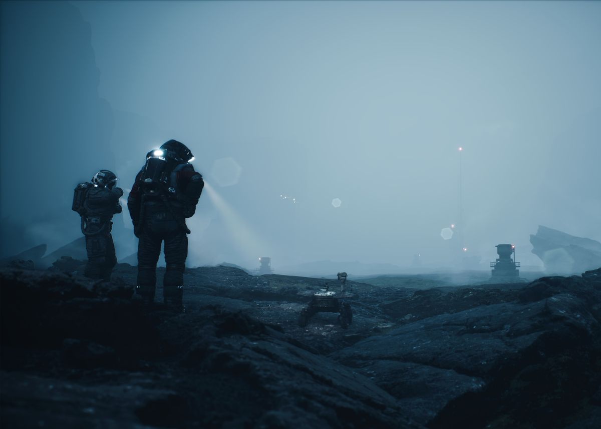 'Outpost Planet' Poster, picture, metal print, paint by Toshe Vladev ...