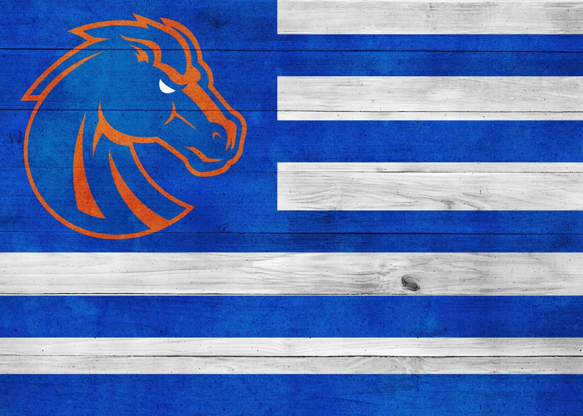 'Boise State Broncos Flag' Poster, picture, metal print, paint by ...