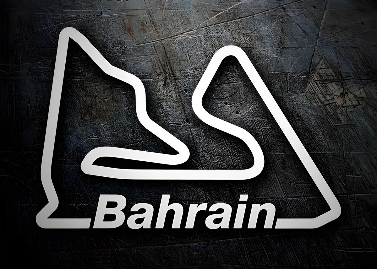 'Bahrain Circuit F1' Poster, picture, metal print, paint by ALEX ...