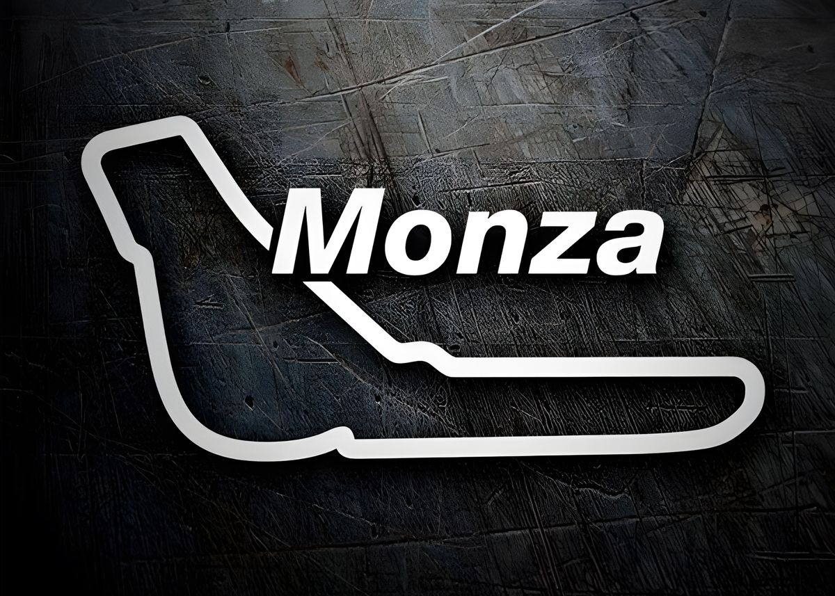 'Monza Circuit F1' Poster, picture, metal print, paint by ALEX SHINDER ...