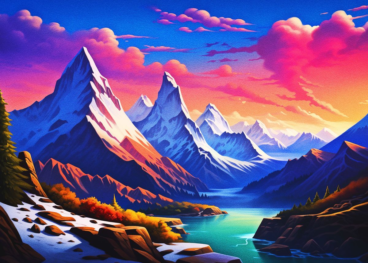 'Beautiful Landscapes' Poster, picture, metal print, paint by Coffee ...