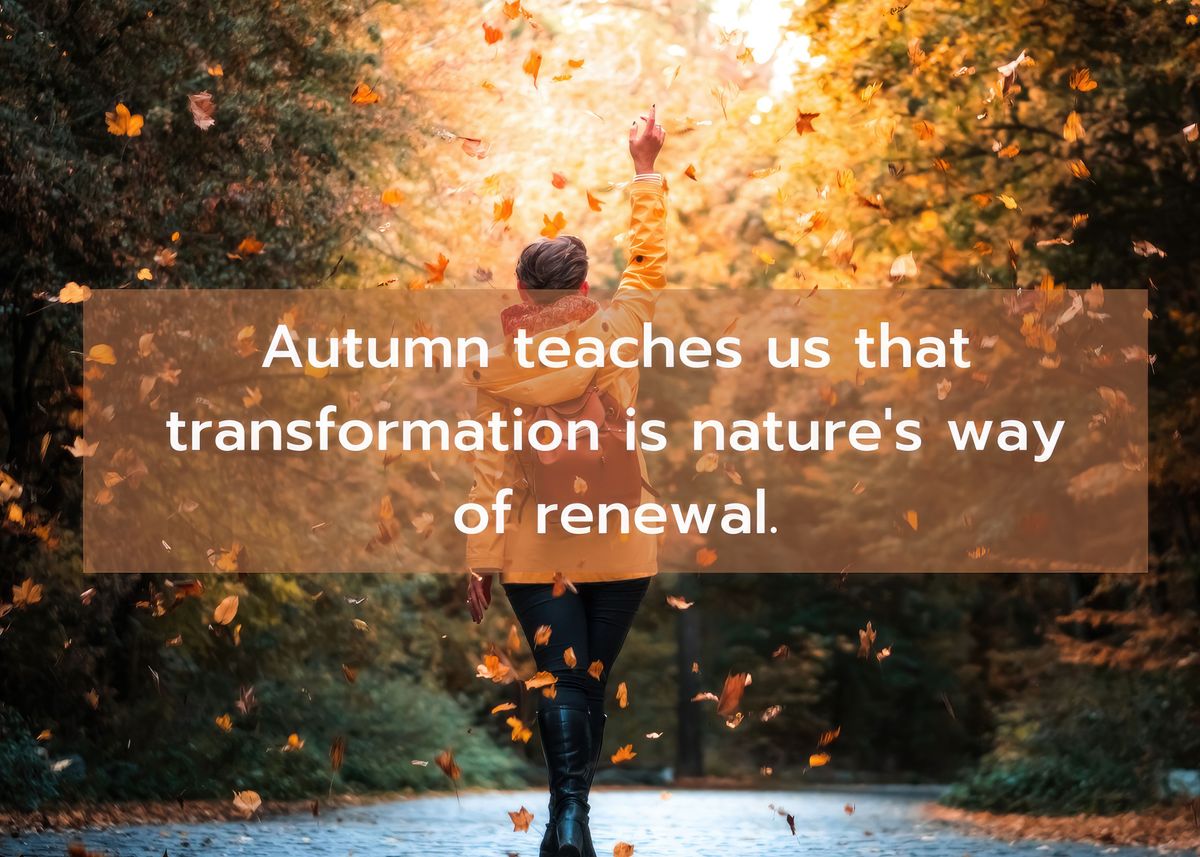 'Fall inspirational quotes' Poster, picture, metal print, paint by ...