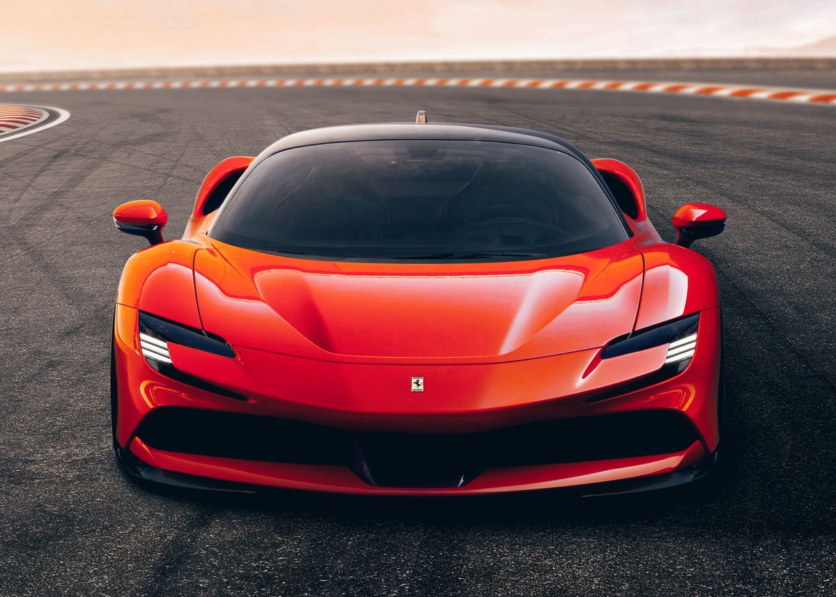'Ferrari SF90' Poster, picture, metal print, paint by Shintia Ameliani ...