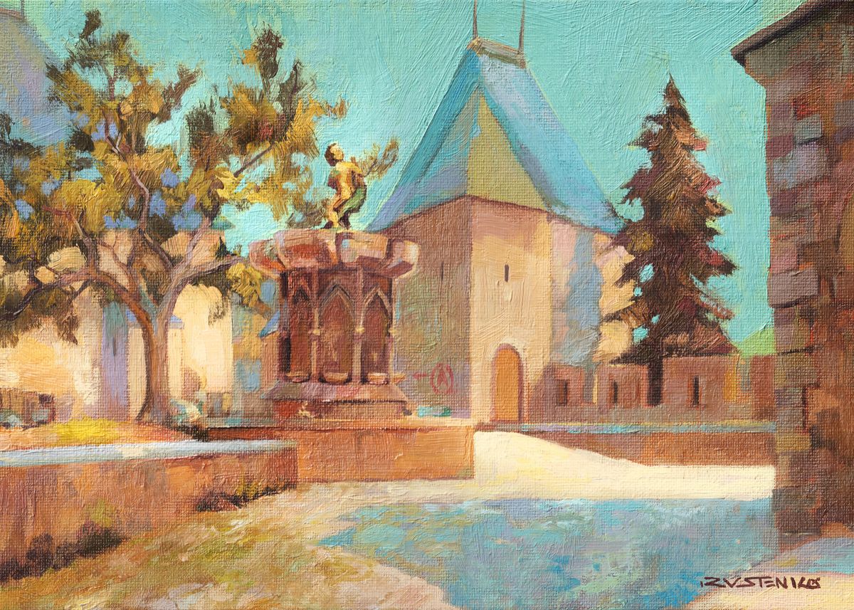 'Cobblestone Statue ' Poster, picture, metal print, paint by rustenico ...