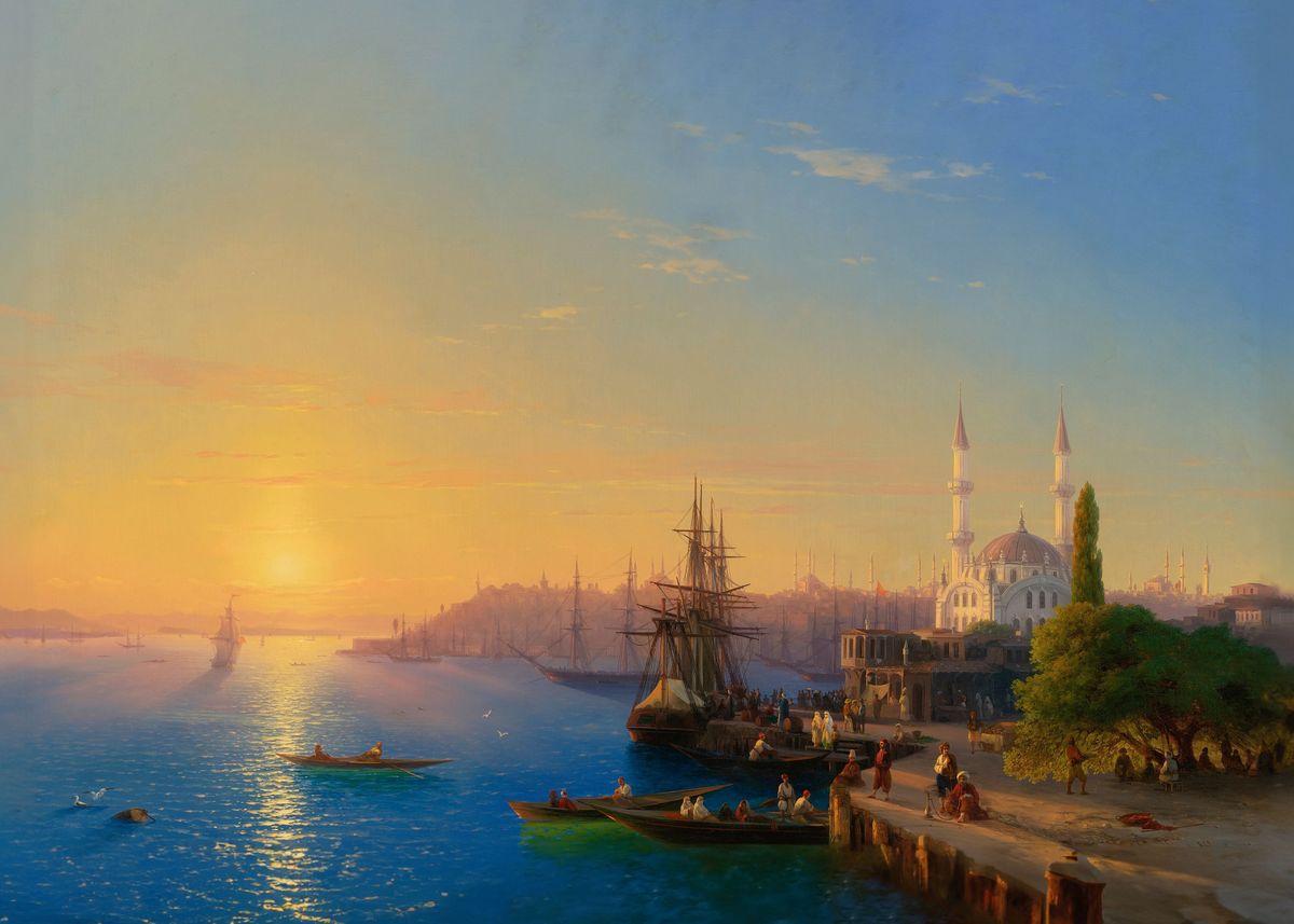 'View of Constantinople ' Poster, picture, metal print, paint by ...