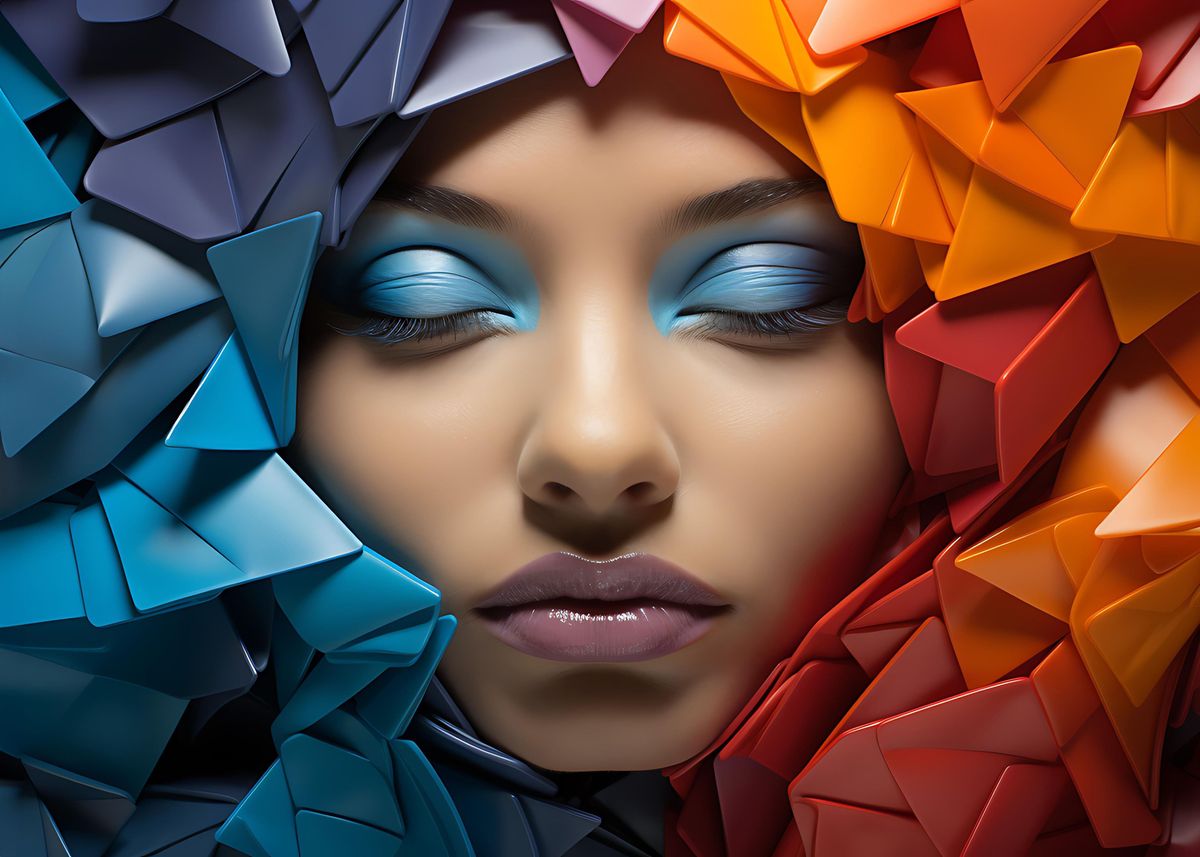 'Mirror of the Mind 9' Poster, picture, metal print, paint by Dia Do ...