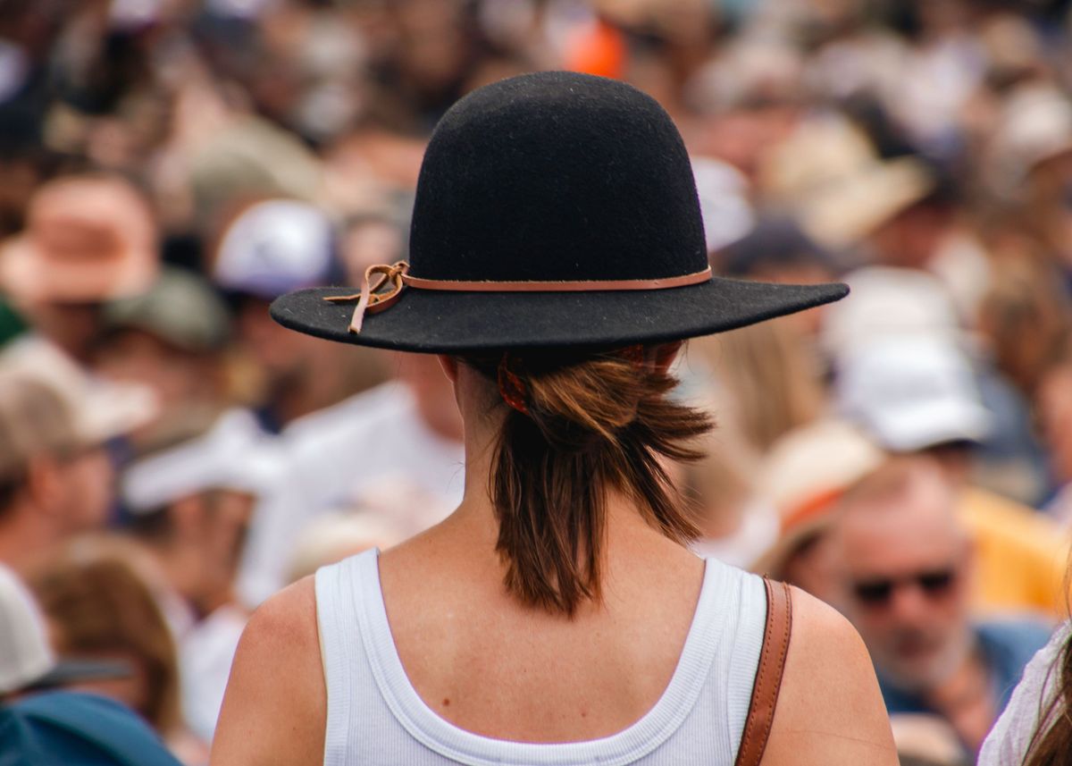 'girl in a hat' Poster, picture, metal print, paint by Ingrid Nagy ...