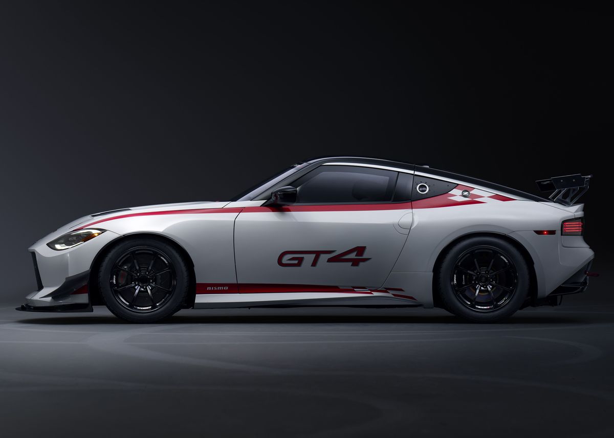 'Nissan Z GT4' Poster, picture, metal print, paint by To Giyanto | Displate
