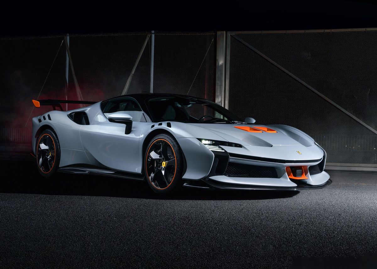 'Ferrari sf90 Sport car' Poster, picture, metal print, paint by gani ...