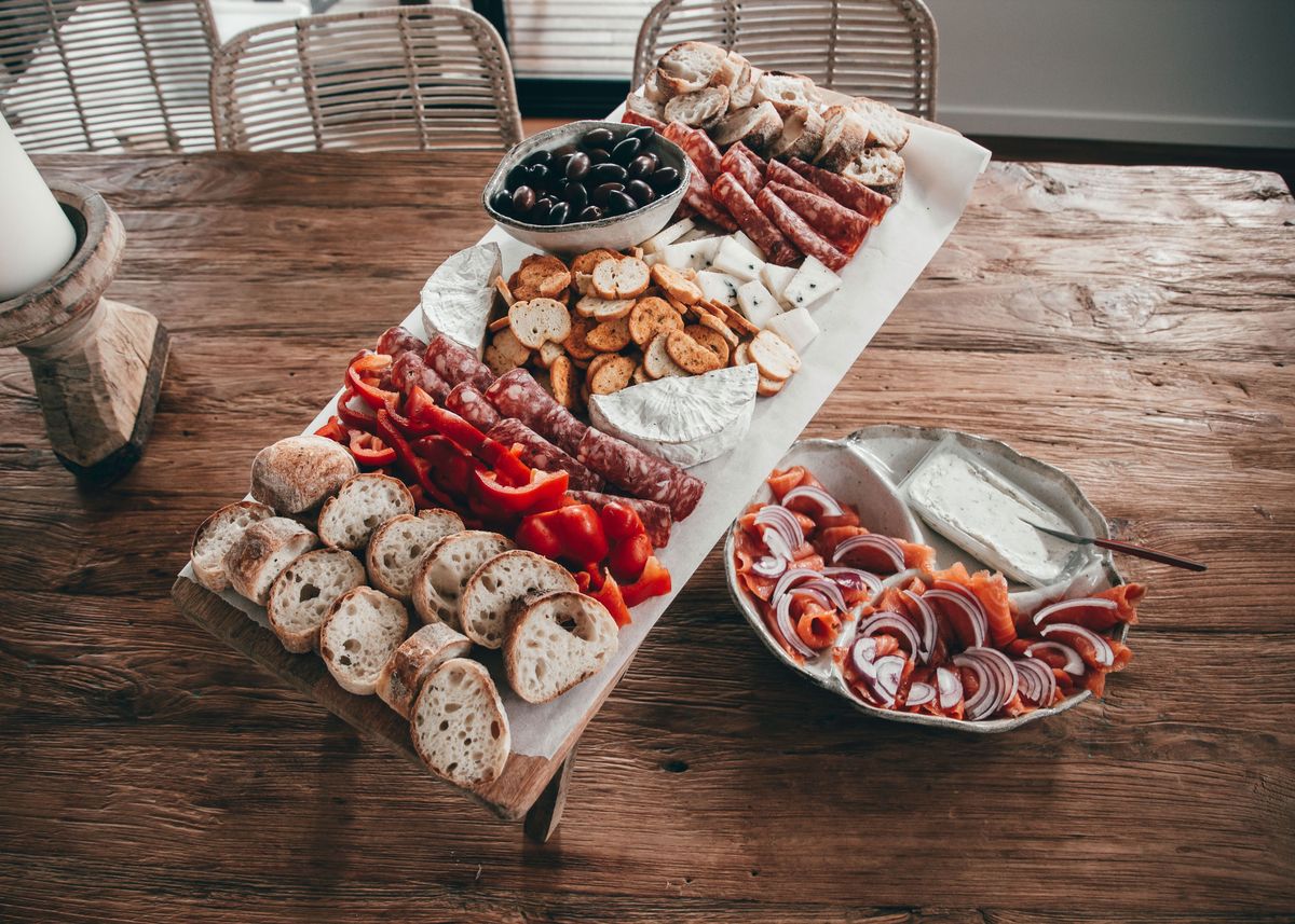 'Party food' Poster, picture, metal print, paint by Ingrid Nagy | Displate