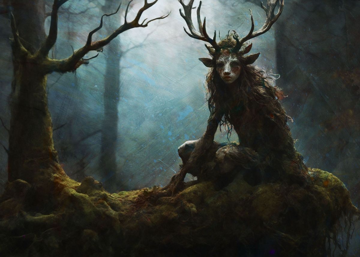 'Forest Nymph' Poster, picture, metal print, paint by Shroom Squirrel ...