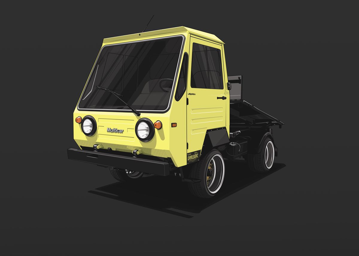 'Multicar Hako DDR IFA' Poster, picture, metal print, paint by ...