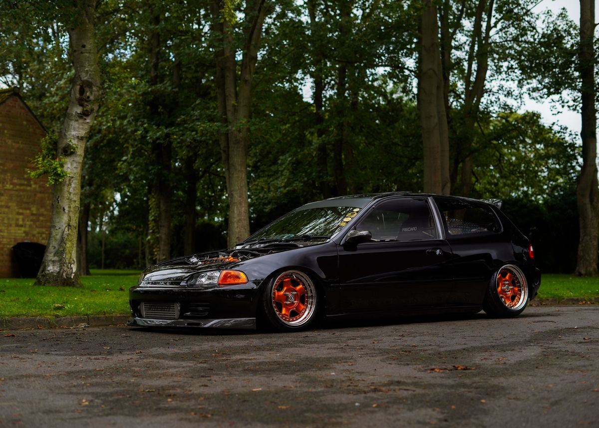 'EG Civic ' Poster, picture, metal print, paint by vividdepth | Displate