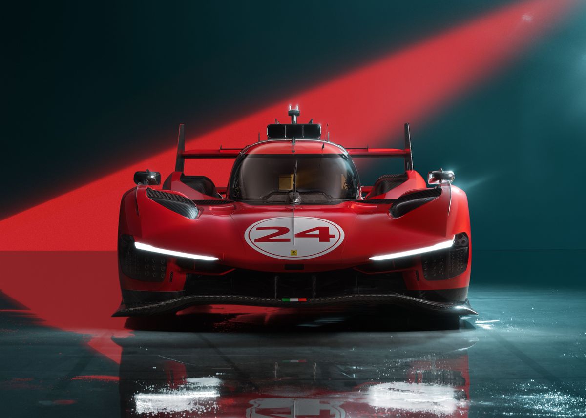 'Ferrari 499P Modificata' Poster, picture, metal print, paint by Osh ...