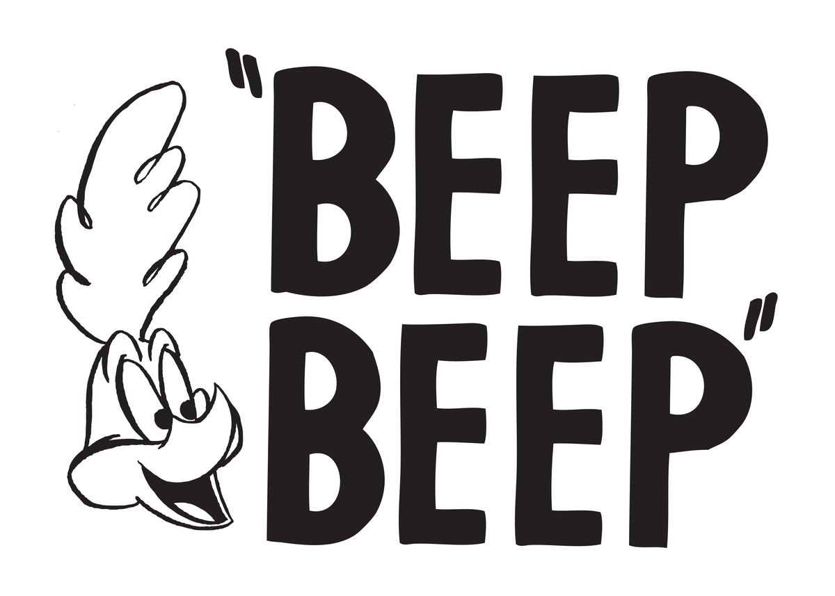 'Beep Beep' Poster, picture, metal print, paint by Looney Tunes | Displate