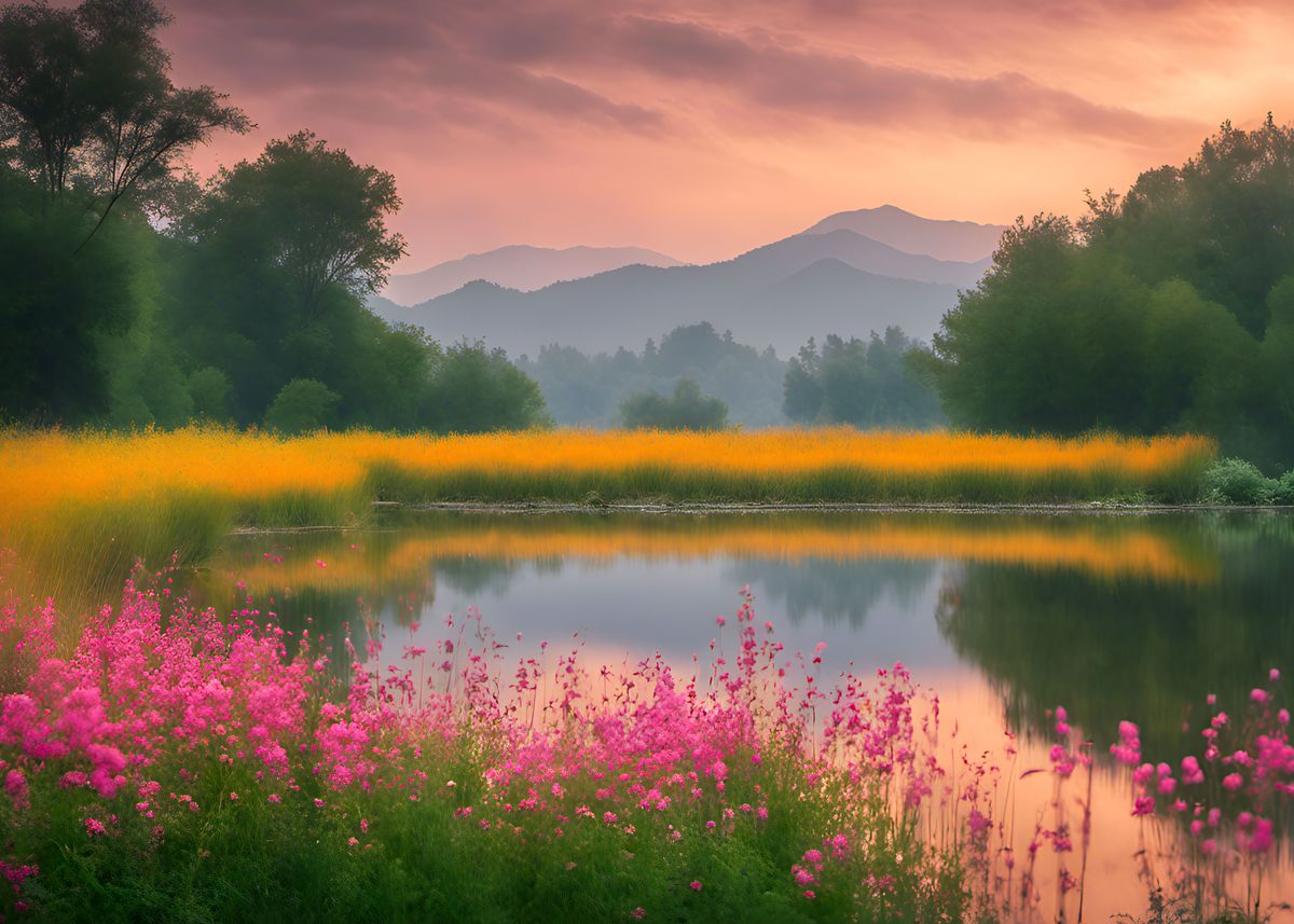 'Whispering Wilderness' Poster, picture, metal print, paint by Sparkls ...