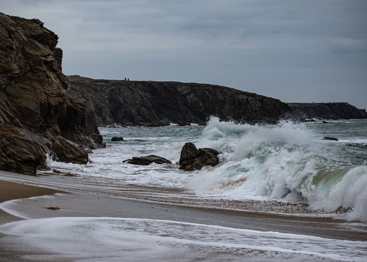 'Vague' Poster, picture, metal print, paint by LeewardDesign | Displate