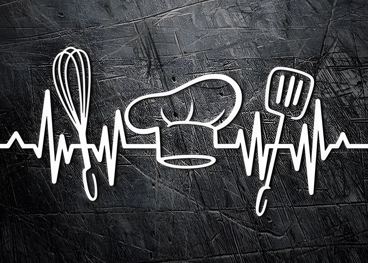 'Cooking Cook Chef Food' Poster, picture, metal print, paint by ALEX ...